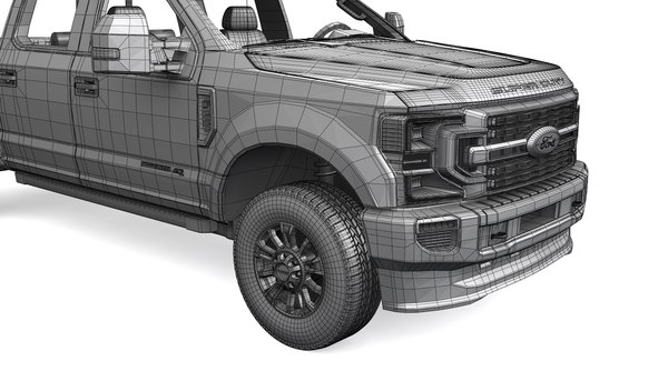modelo 3d Ford F250 Super Duty Crew Cab (2020) - TurboSquid 1559625