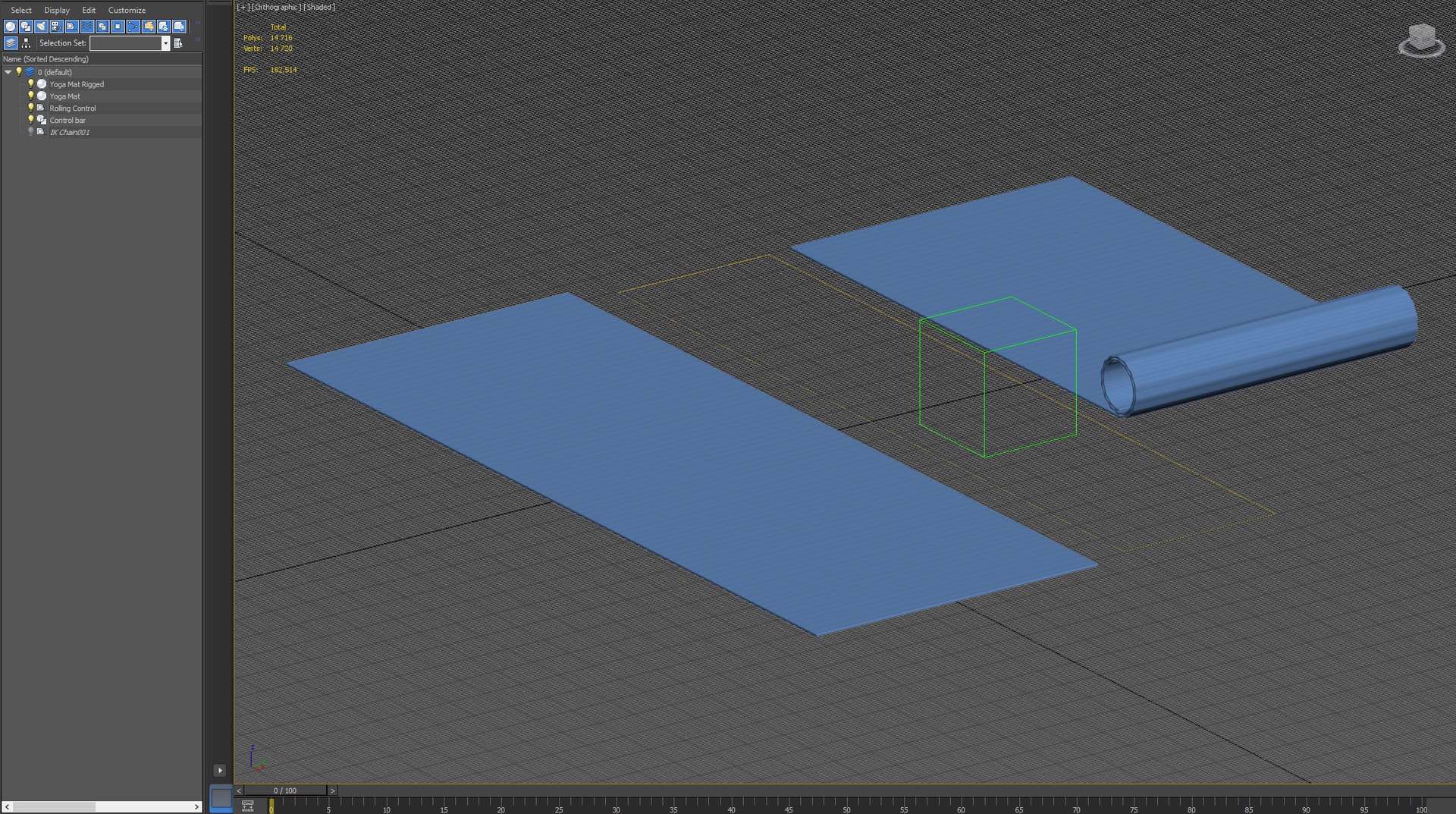 3D Yoga Mat Rigged - TurboSquid 1151469