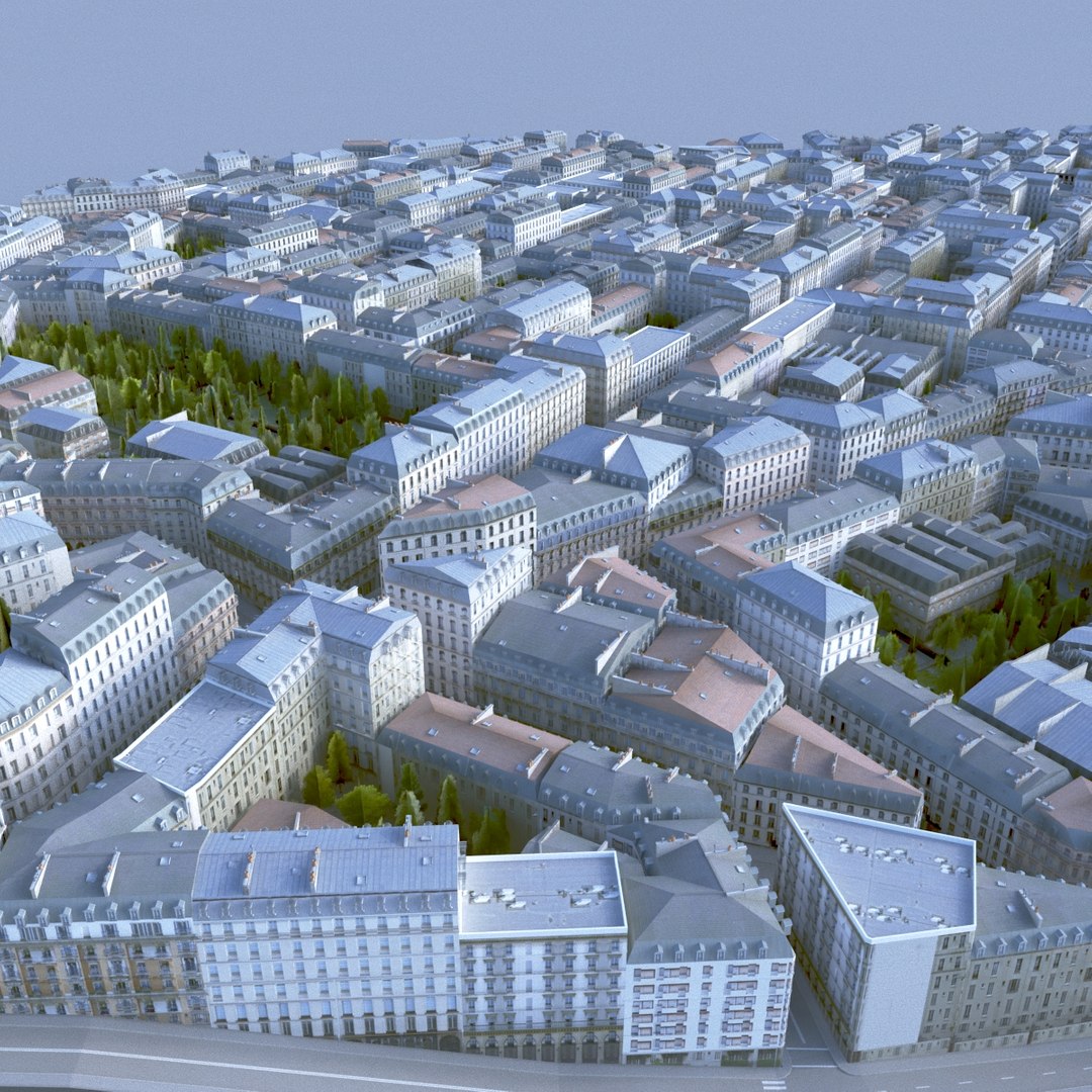 City Block 3d Model