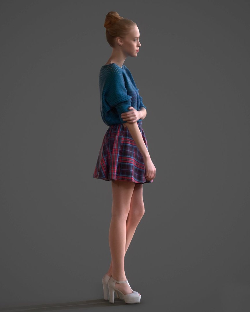 female realistic obj