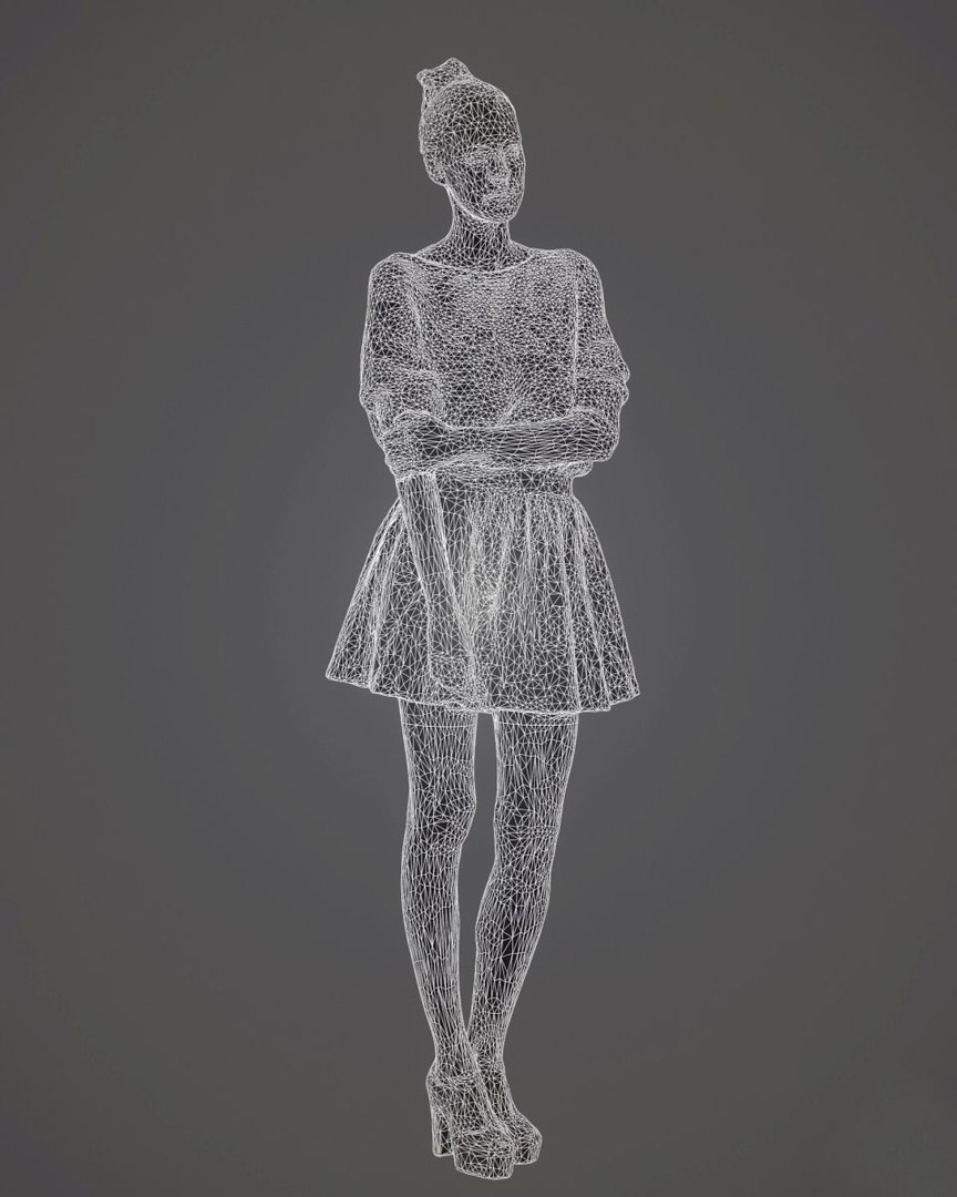 female realistic obj