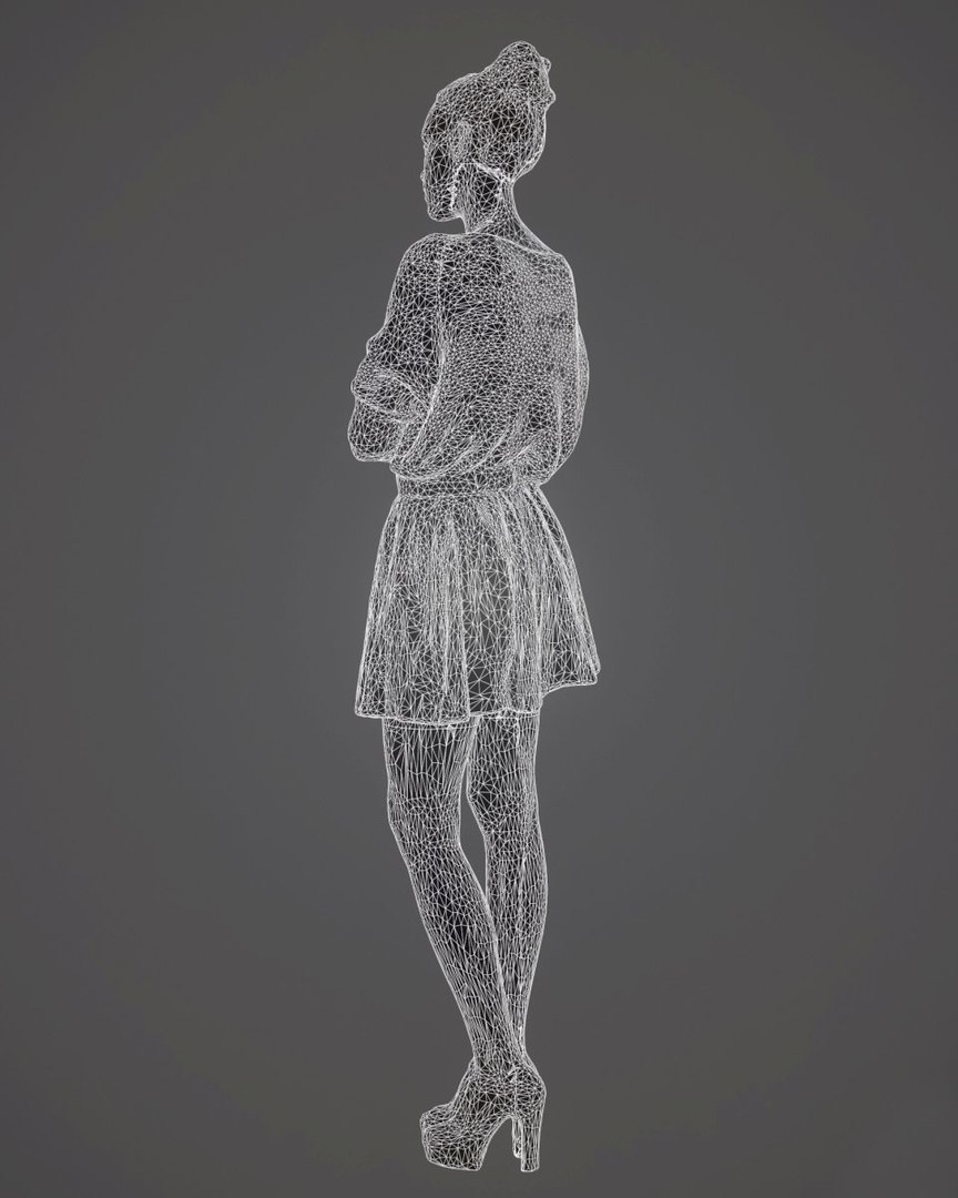 female realistic obj