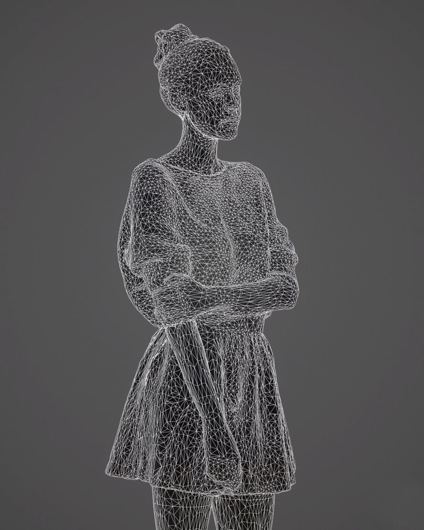 female realistic obj