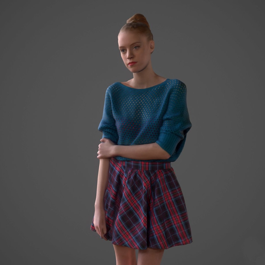 female realistic obj