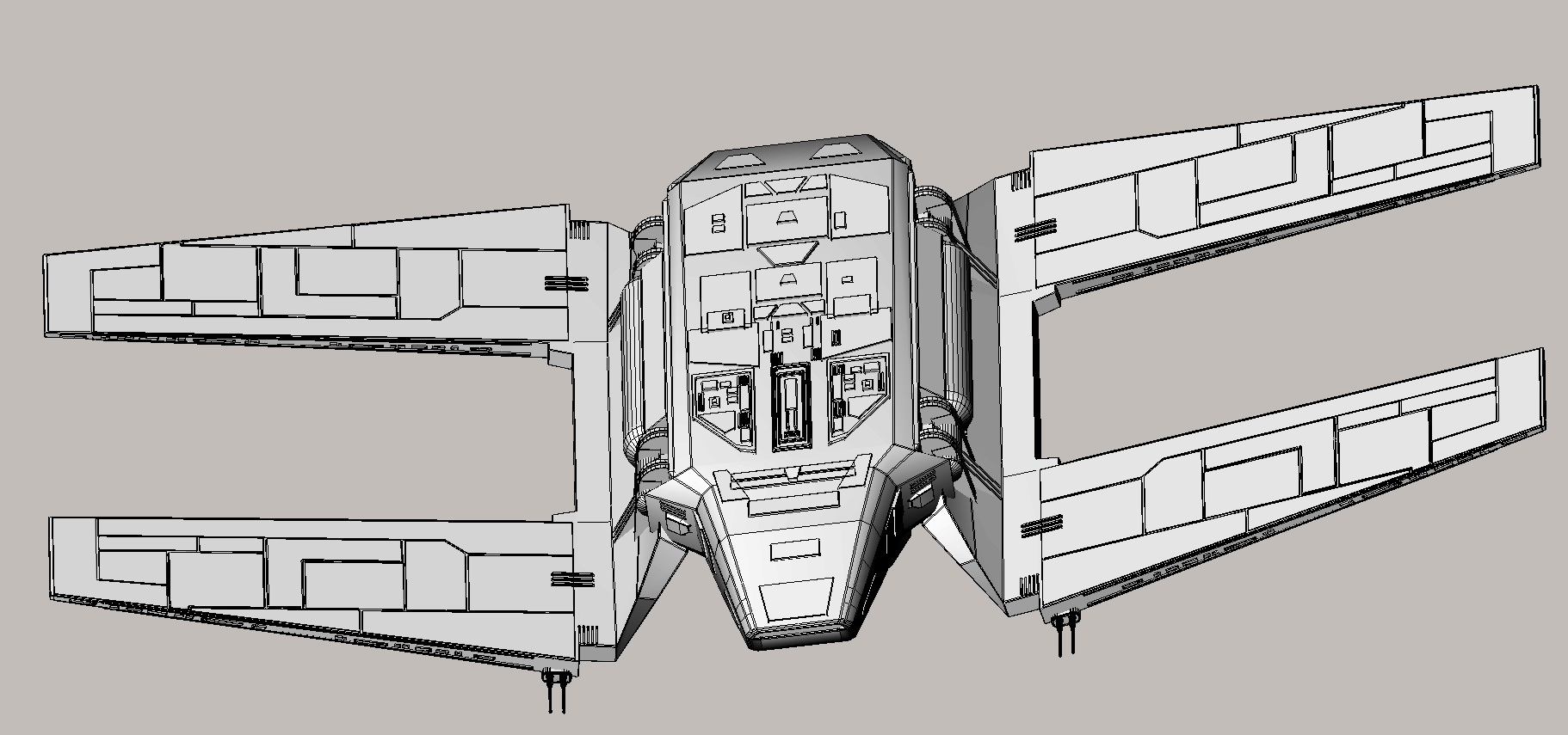 3d imperial cargo shuttle model