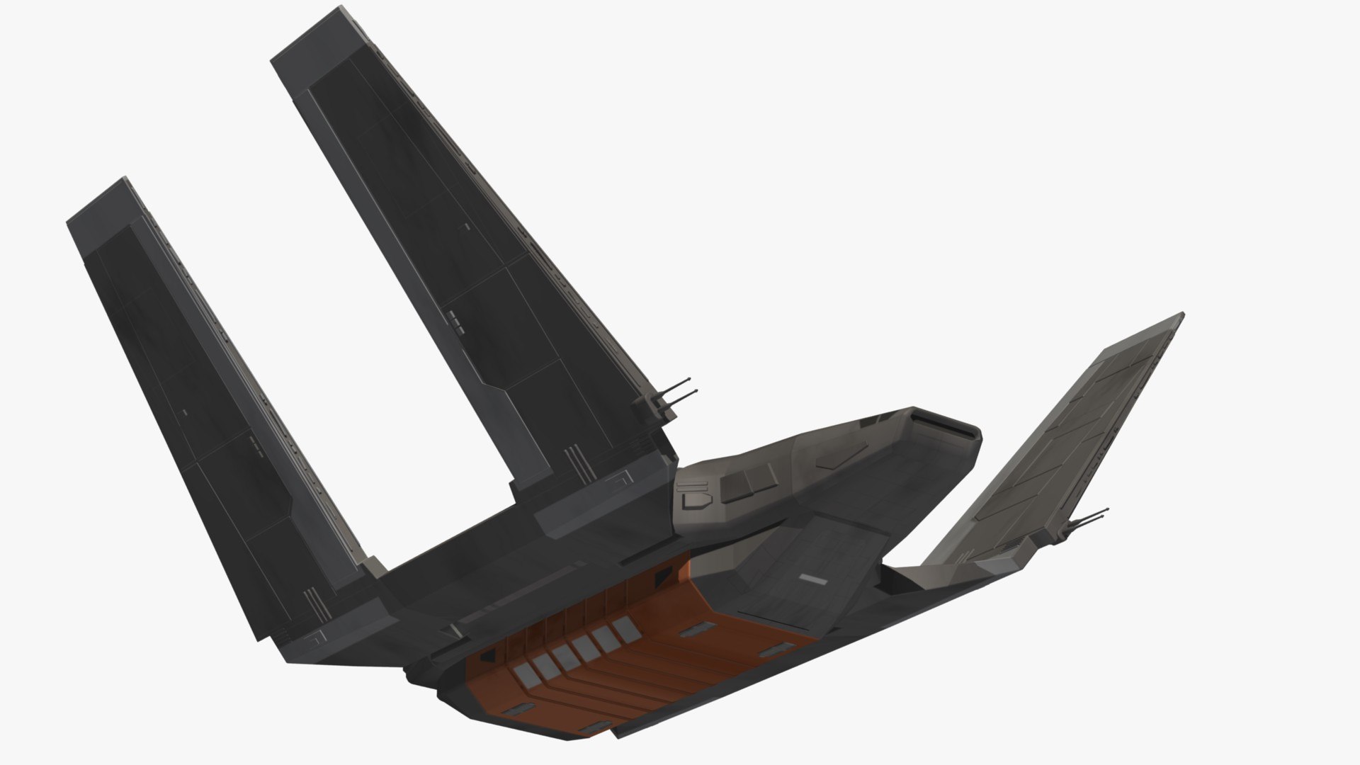 3d imperial cargo shuttle model