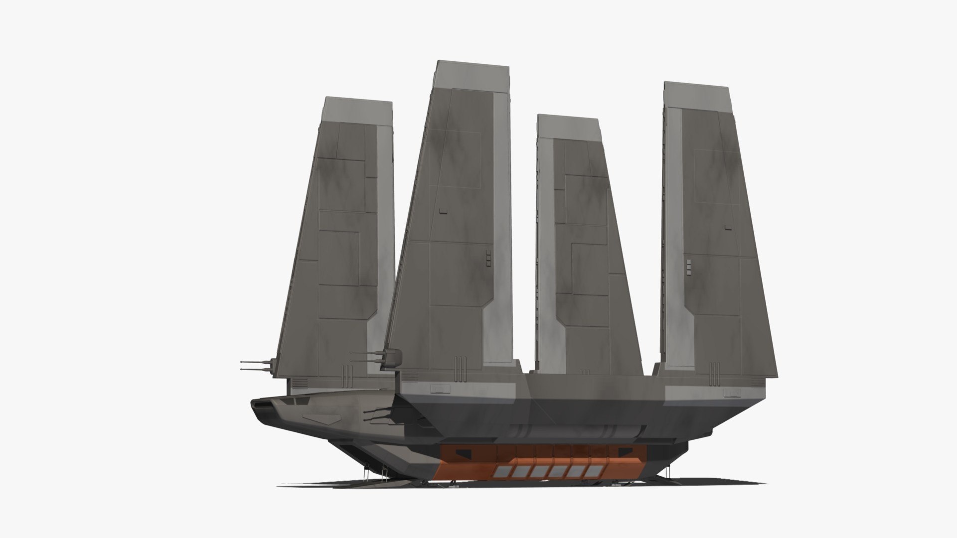 3d imperial cargo shuttle model