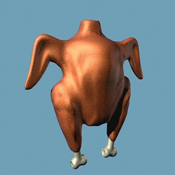 3d model roast chicken