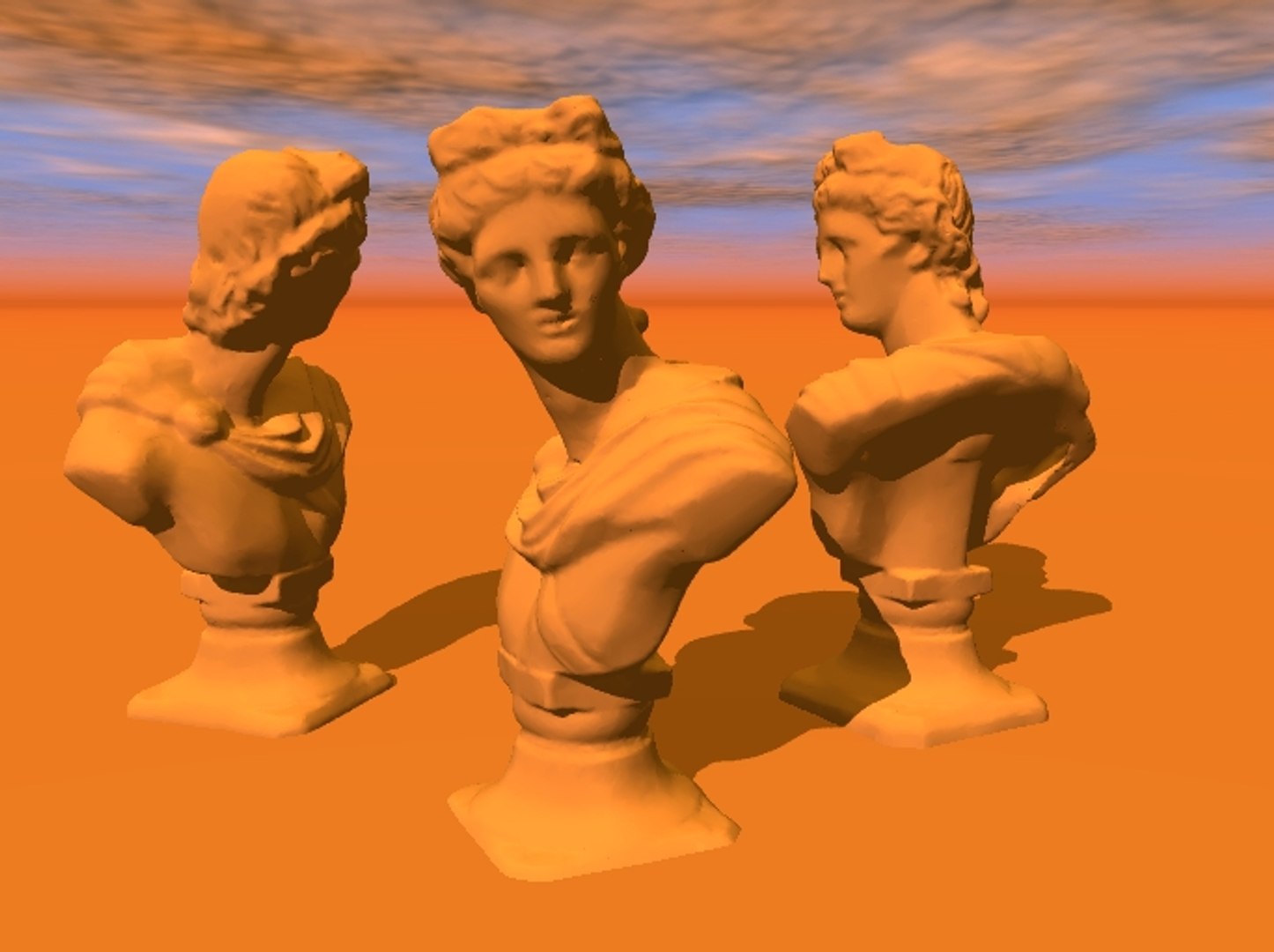 statue roman 3d model
