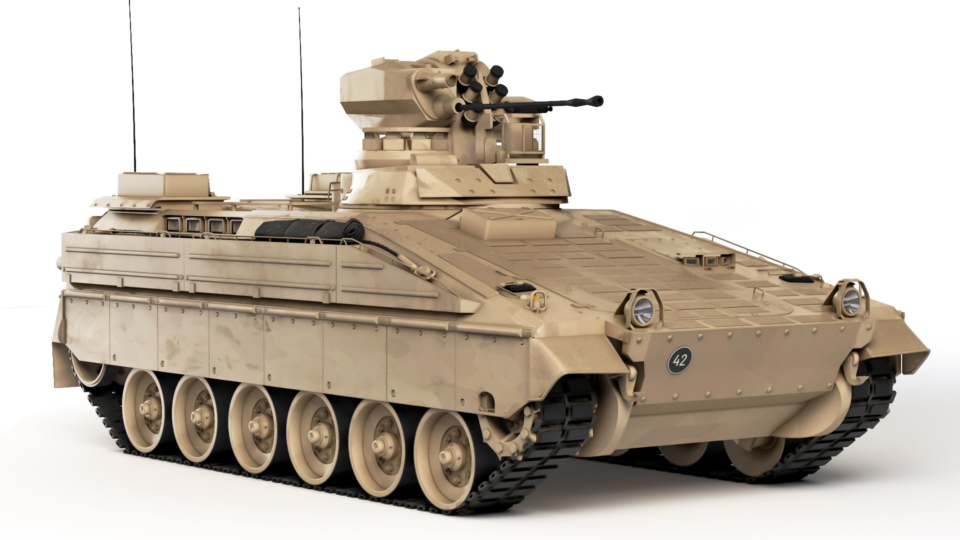 Marder 1A5 BMP 2020 3D Model - TurboSquid 2016971