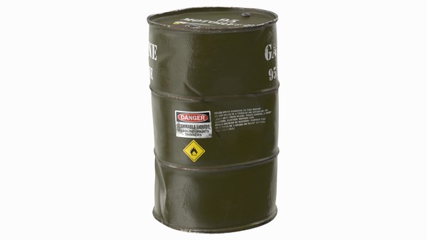 Barril de metal velho Gasoline 95 Octane Modelo 3D - TurboSquid 1705025