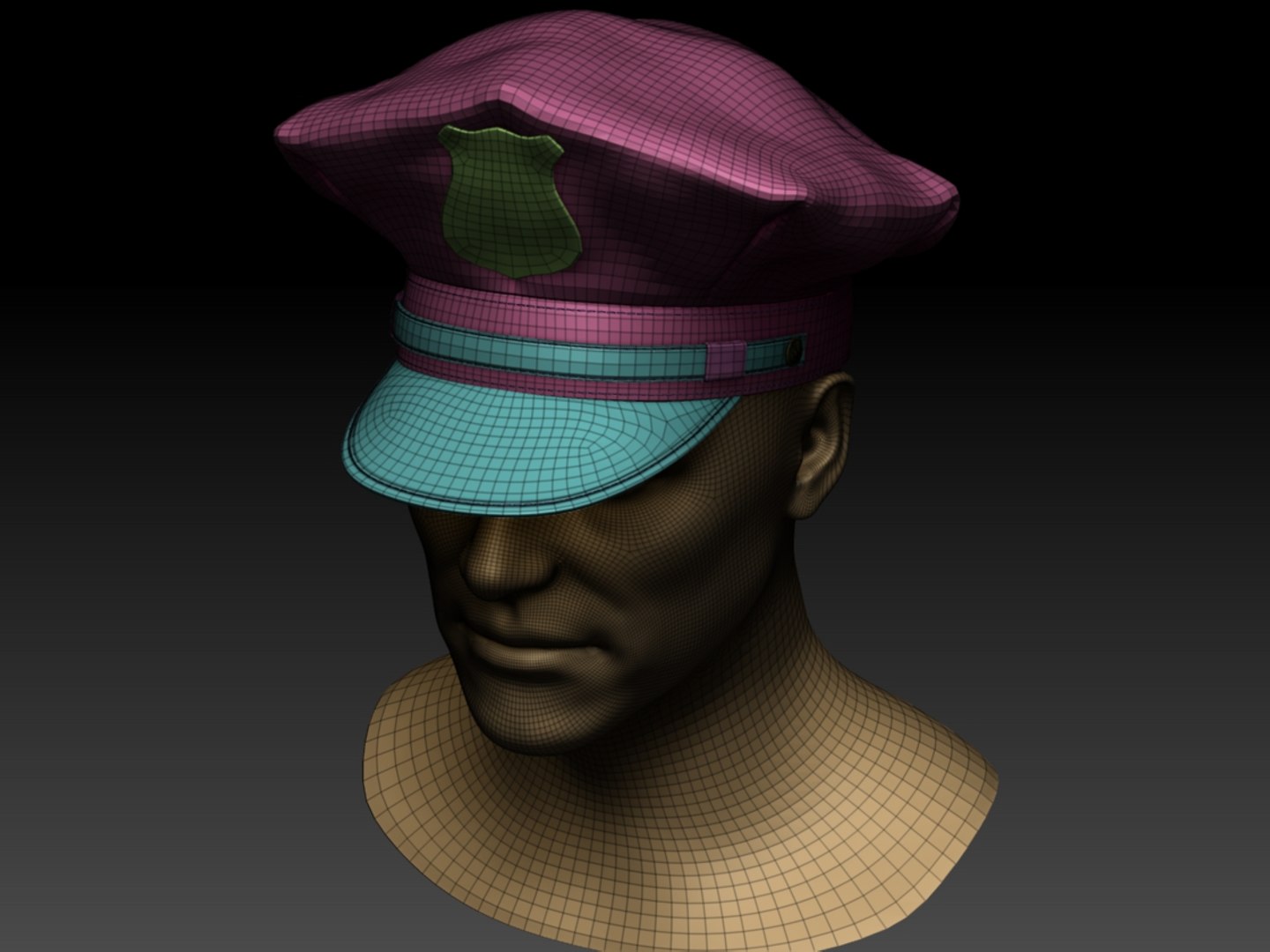 3D Police Hat Model - TurboSquid 1471514