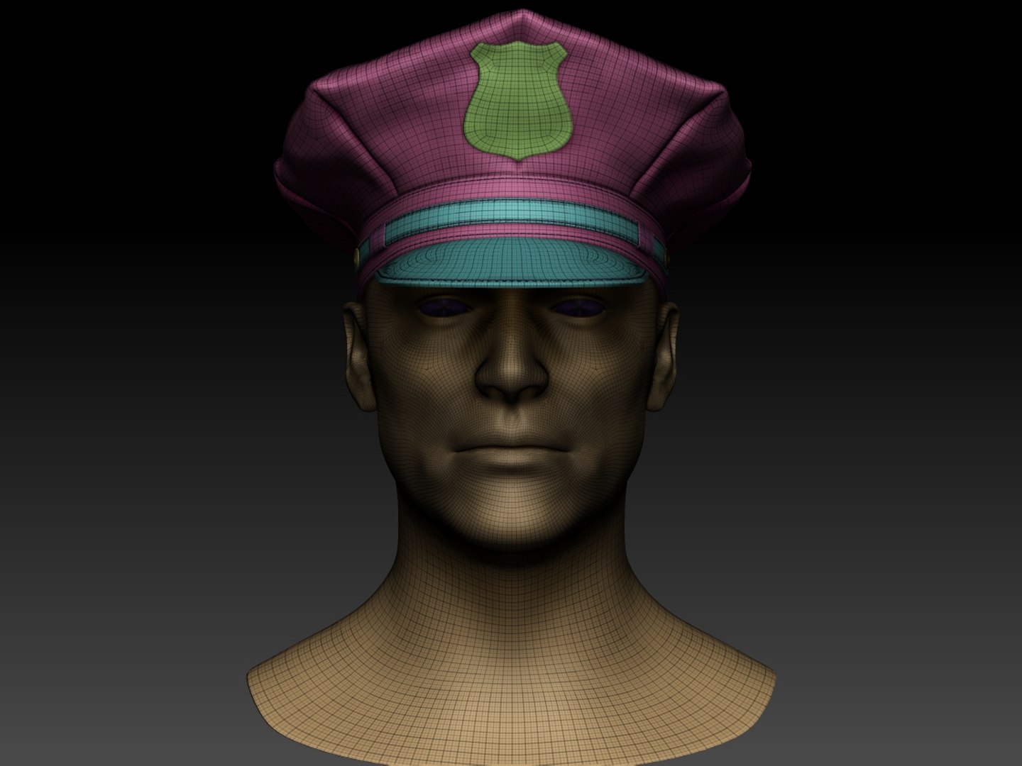 3D Police Hat Model - TurboSquid 1471514