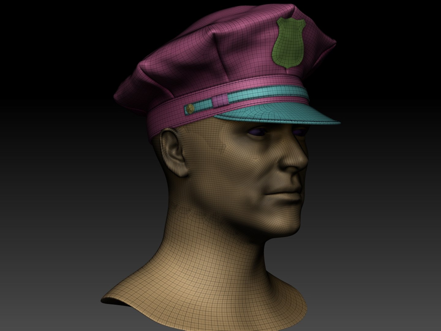 3D Police Hat Model - TurboSquid 1471514