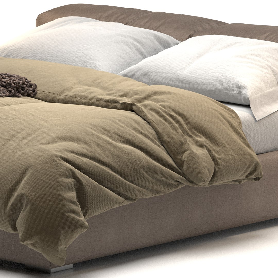 3D Superoblong Cappellini Bed Model - TurboSquid 1723190