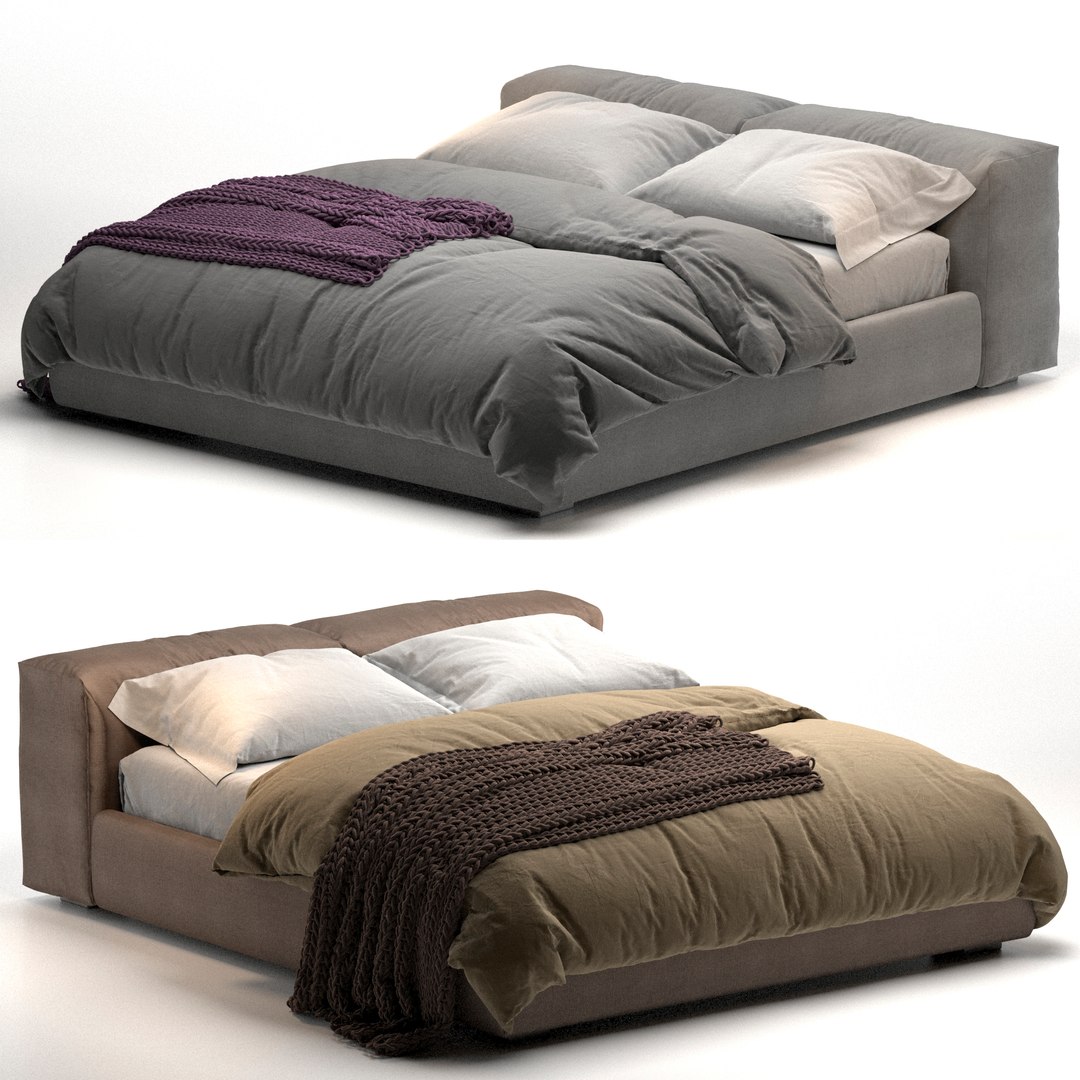 3D Superoblong Cappellini Bed Model - TurboSquid 1723190