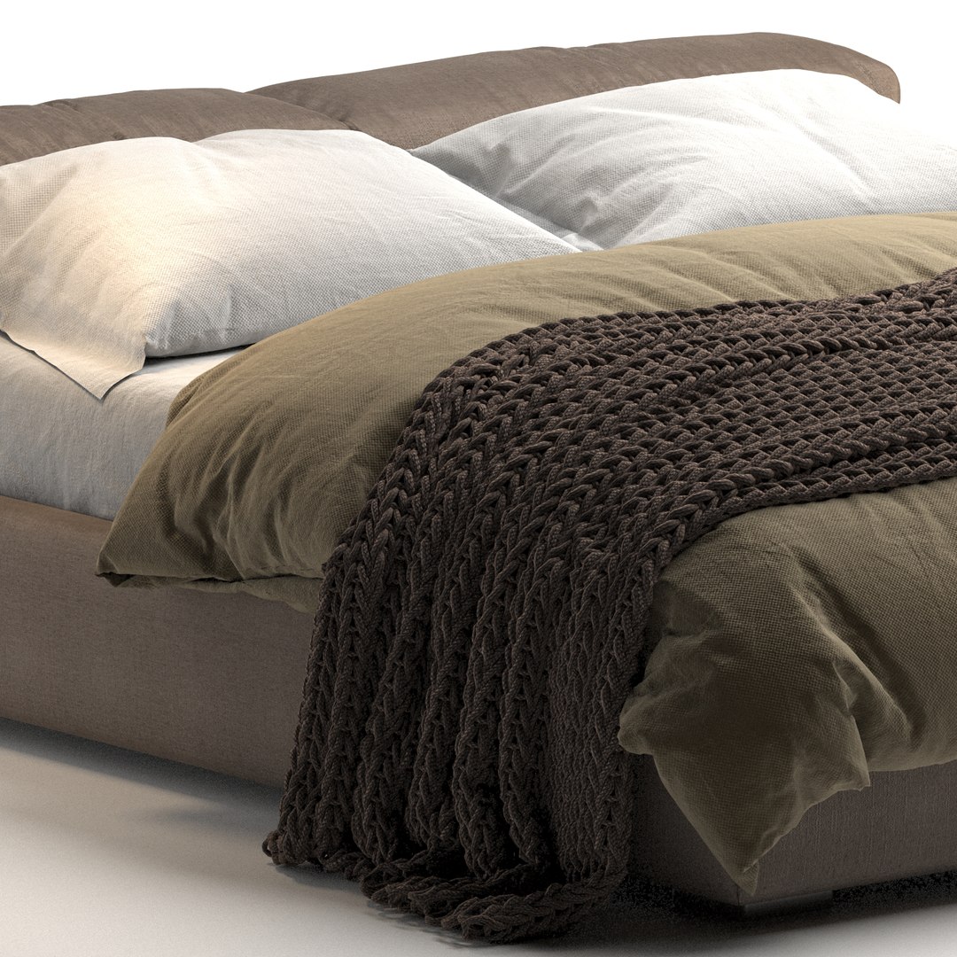 3D Superoblong Cappellini Bed Model - TurboSquid 1723190