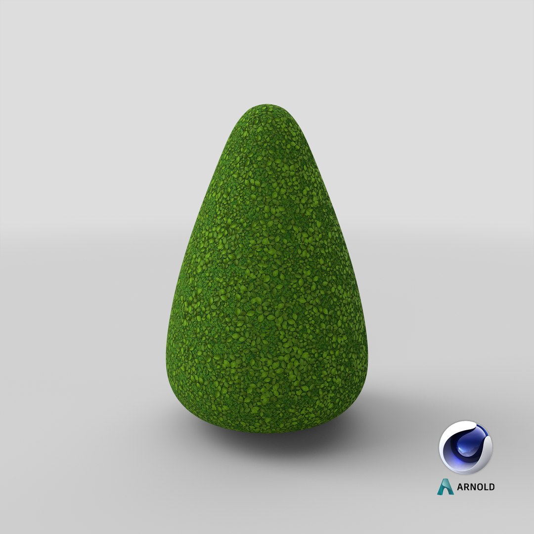 3D Stylized Cone Bush V1 - TurboSquid 2095219