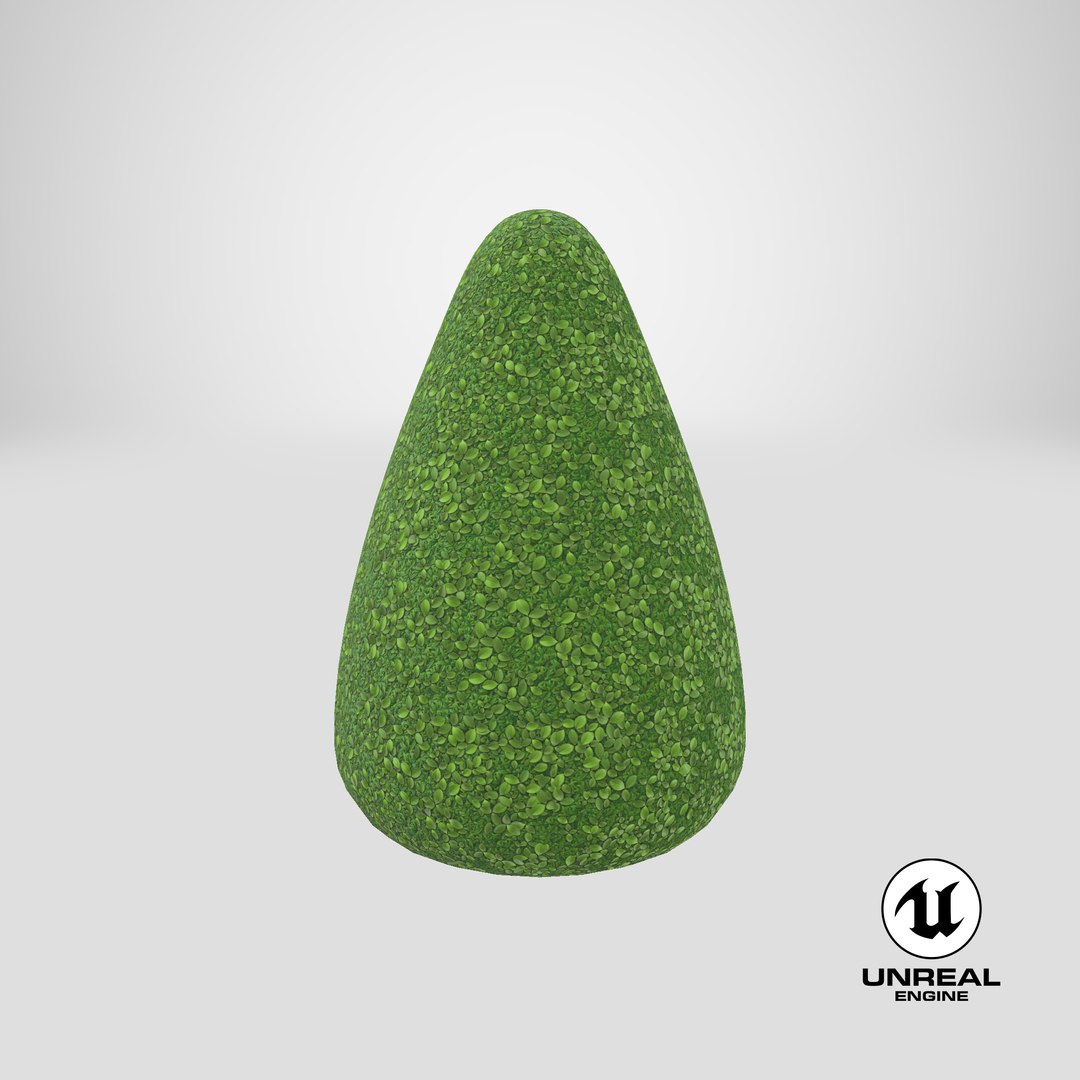 3D Stylized Cone Bush V1 - TurboSquid 2095219