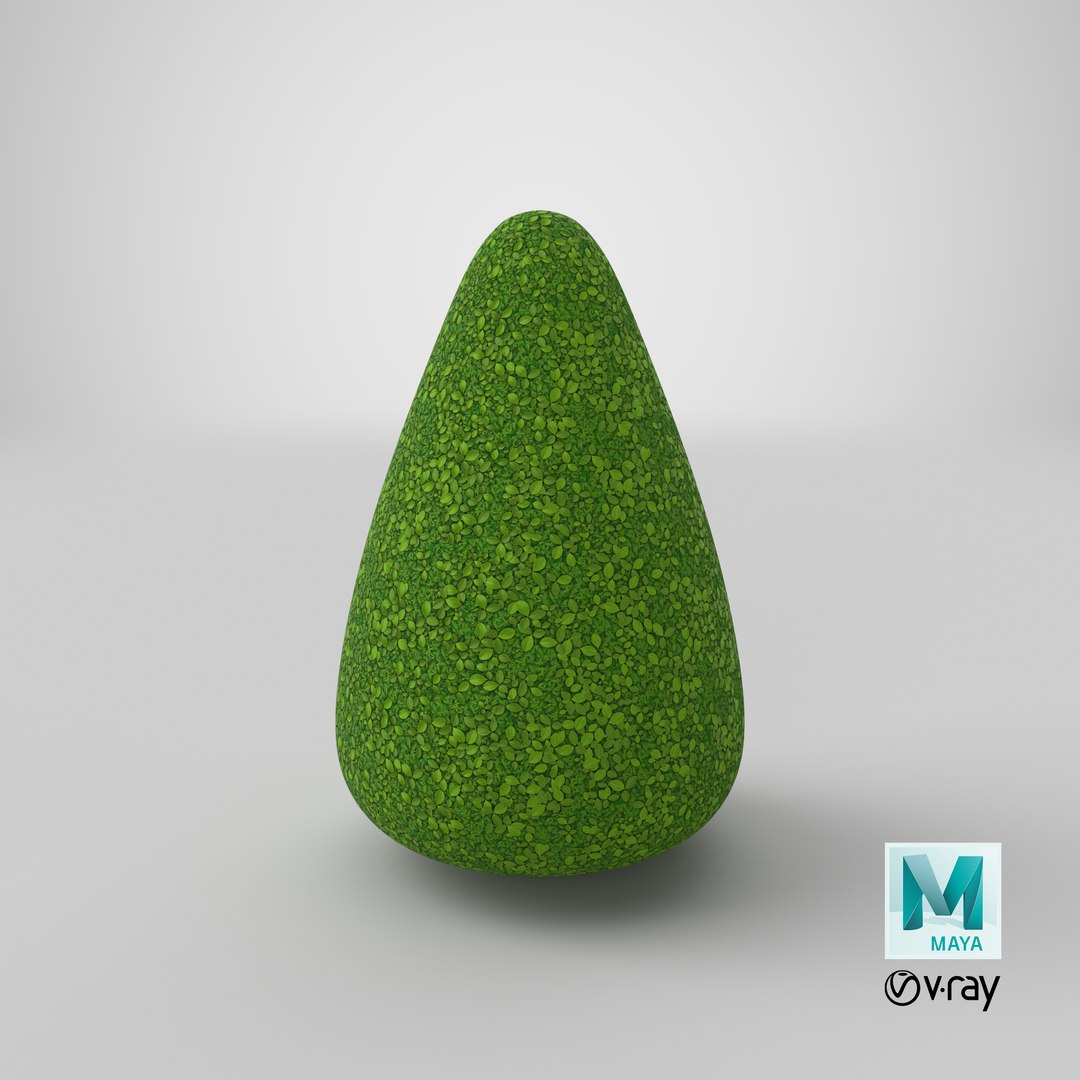 3D Stylized Cone Bush V1 - TurboSquid 2095219