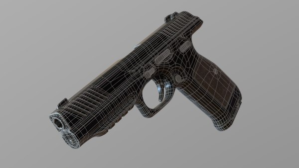 3d lebedev pistol pl-14 model