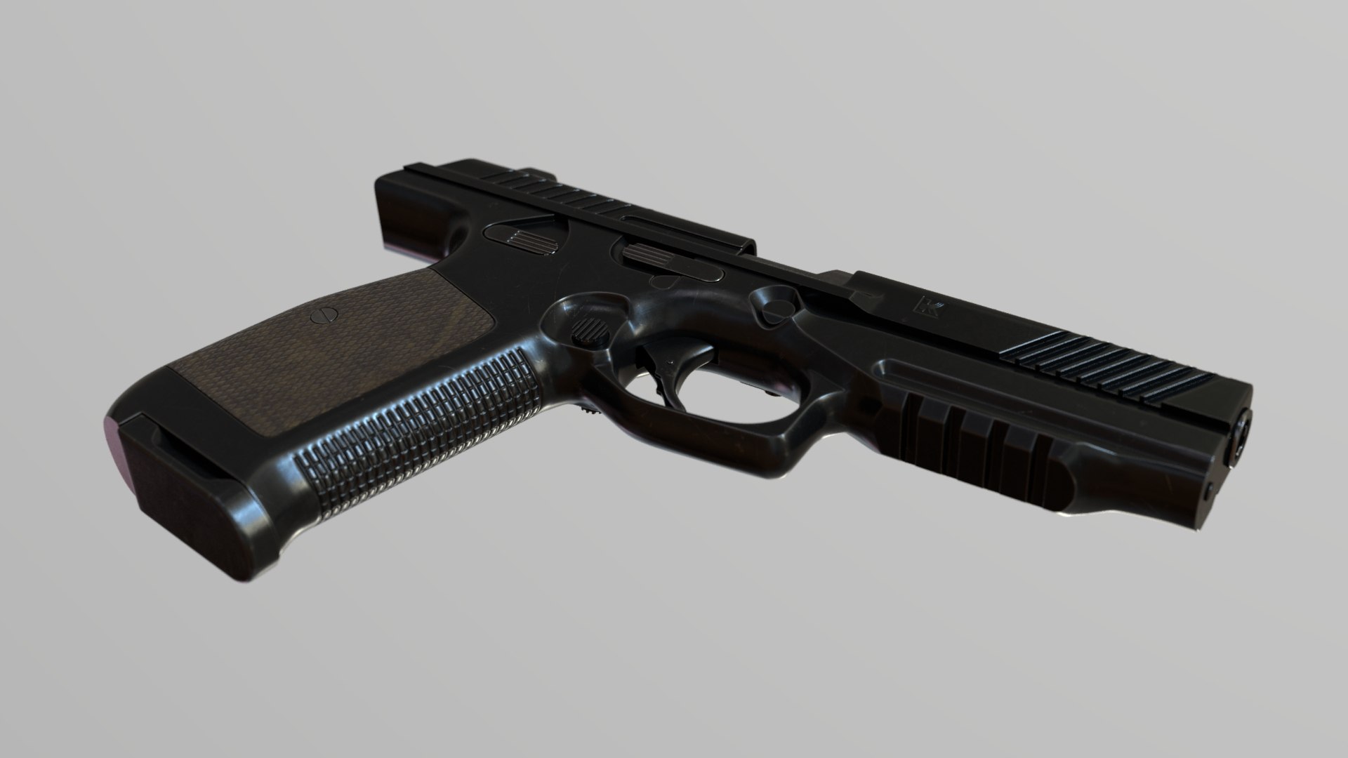 3d Lebedev Pistol Pl-14 Model