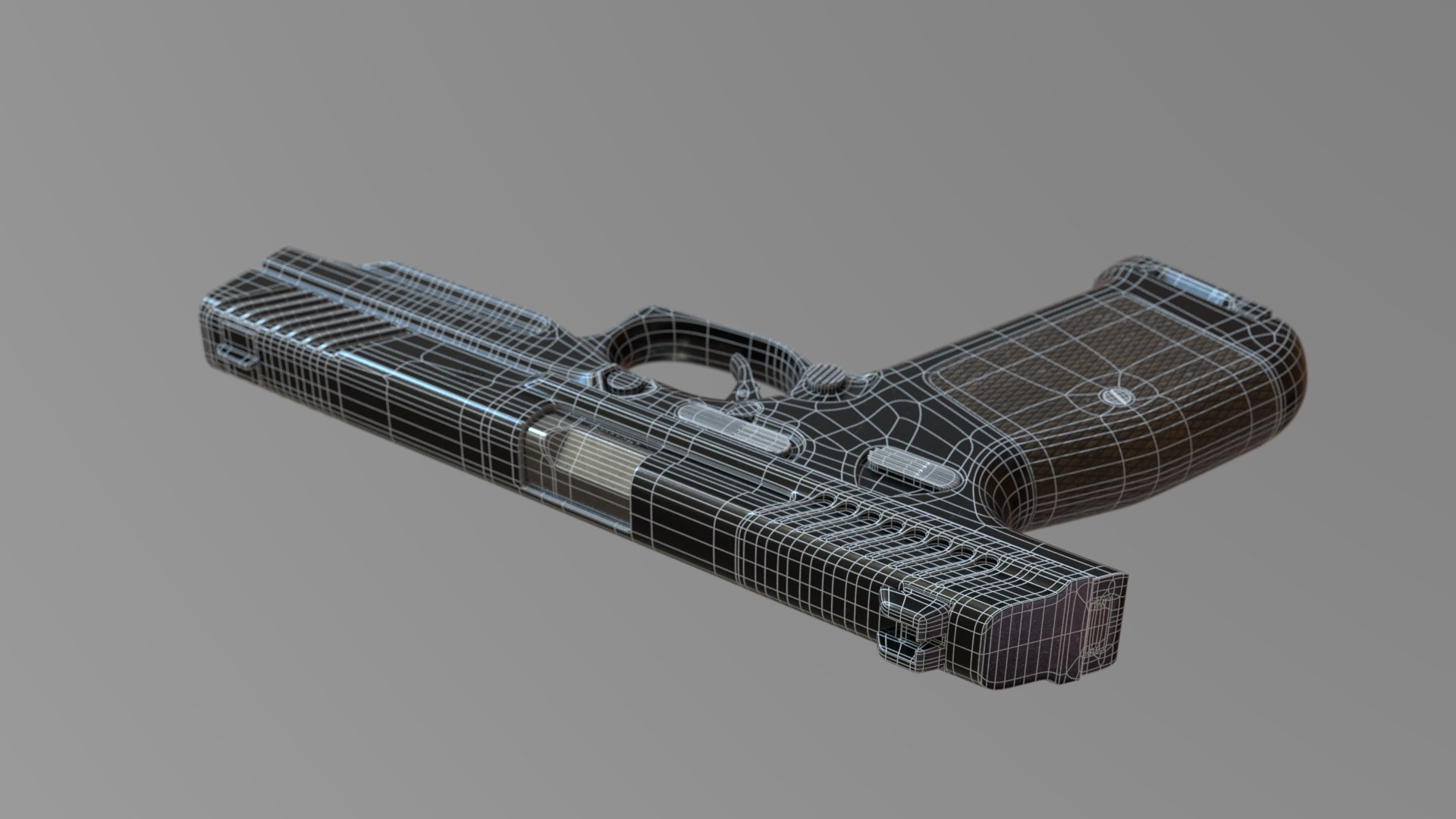 3d Lebedev Pistol Pl-14 Model