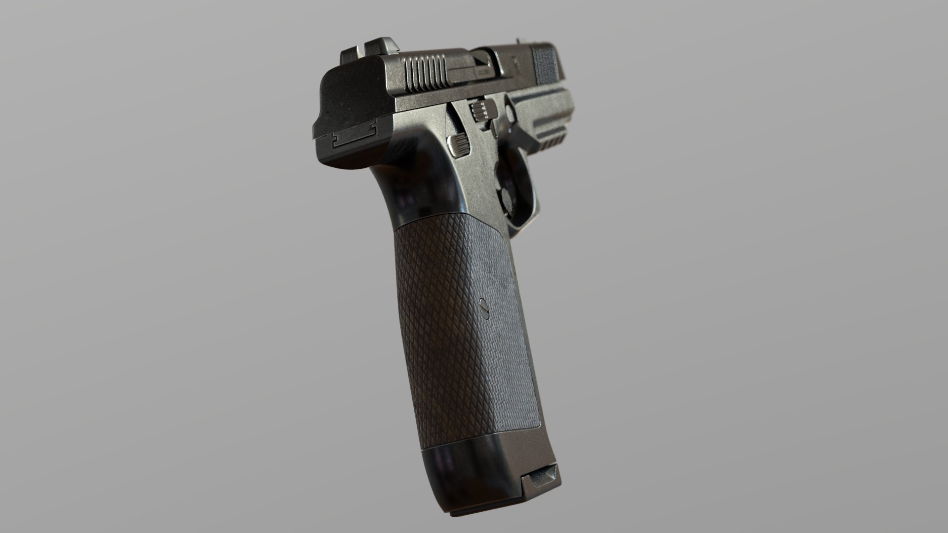 3d Lebedev Pistol Pl-14 Model