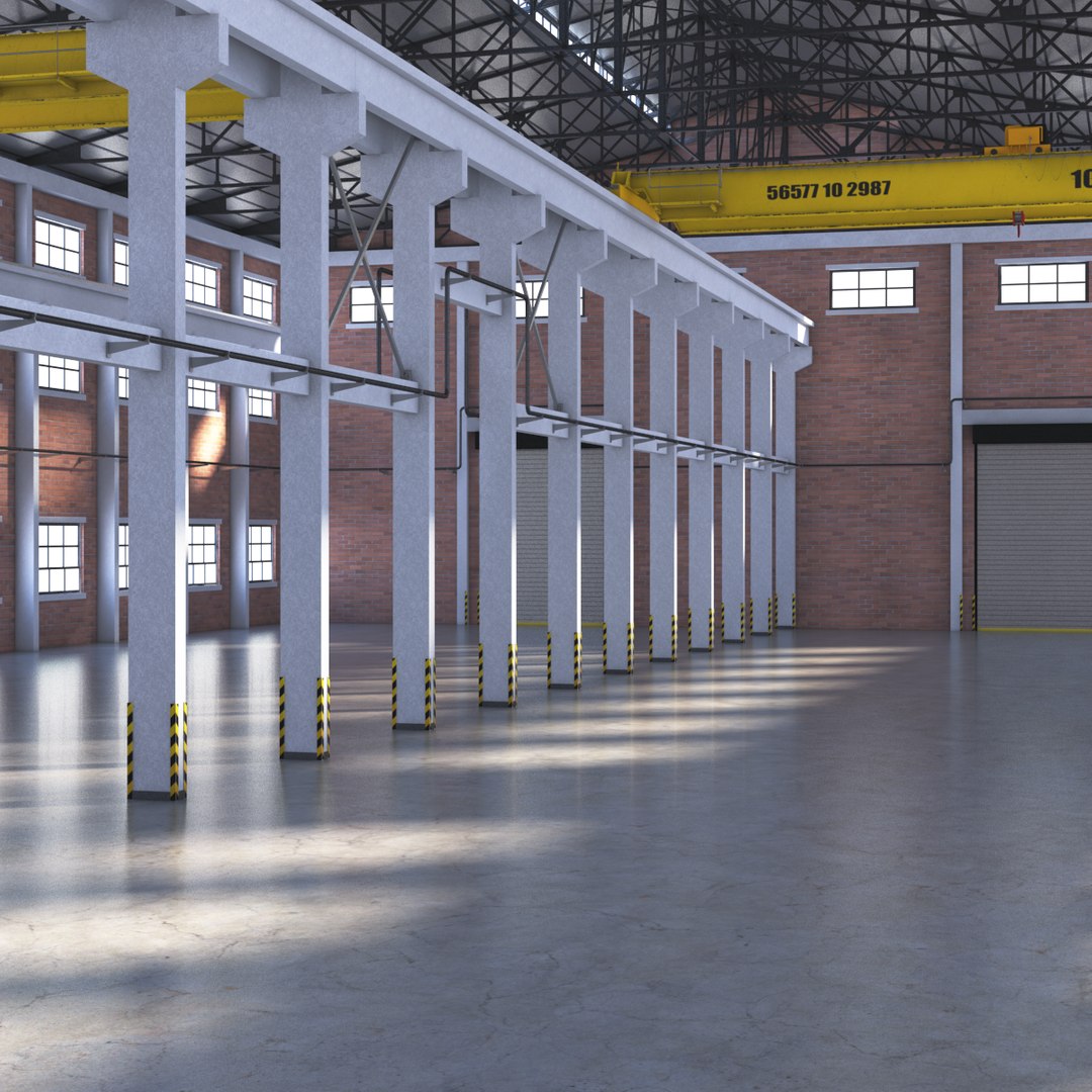 warehouse interior 3d model