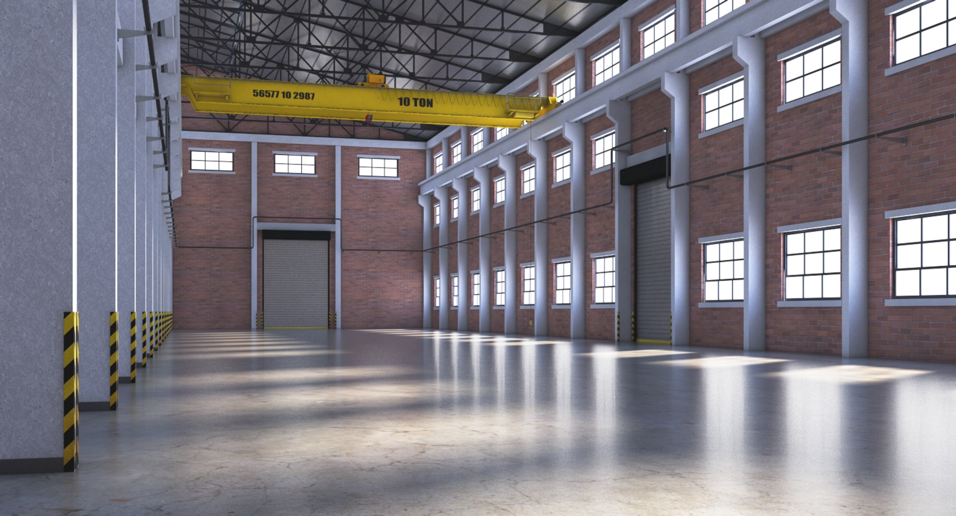 warehouse interior 3d model