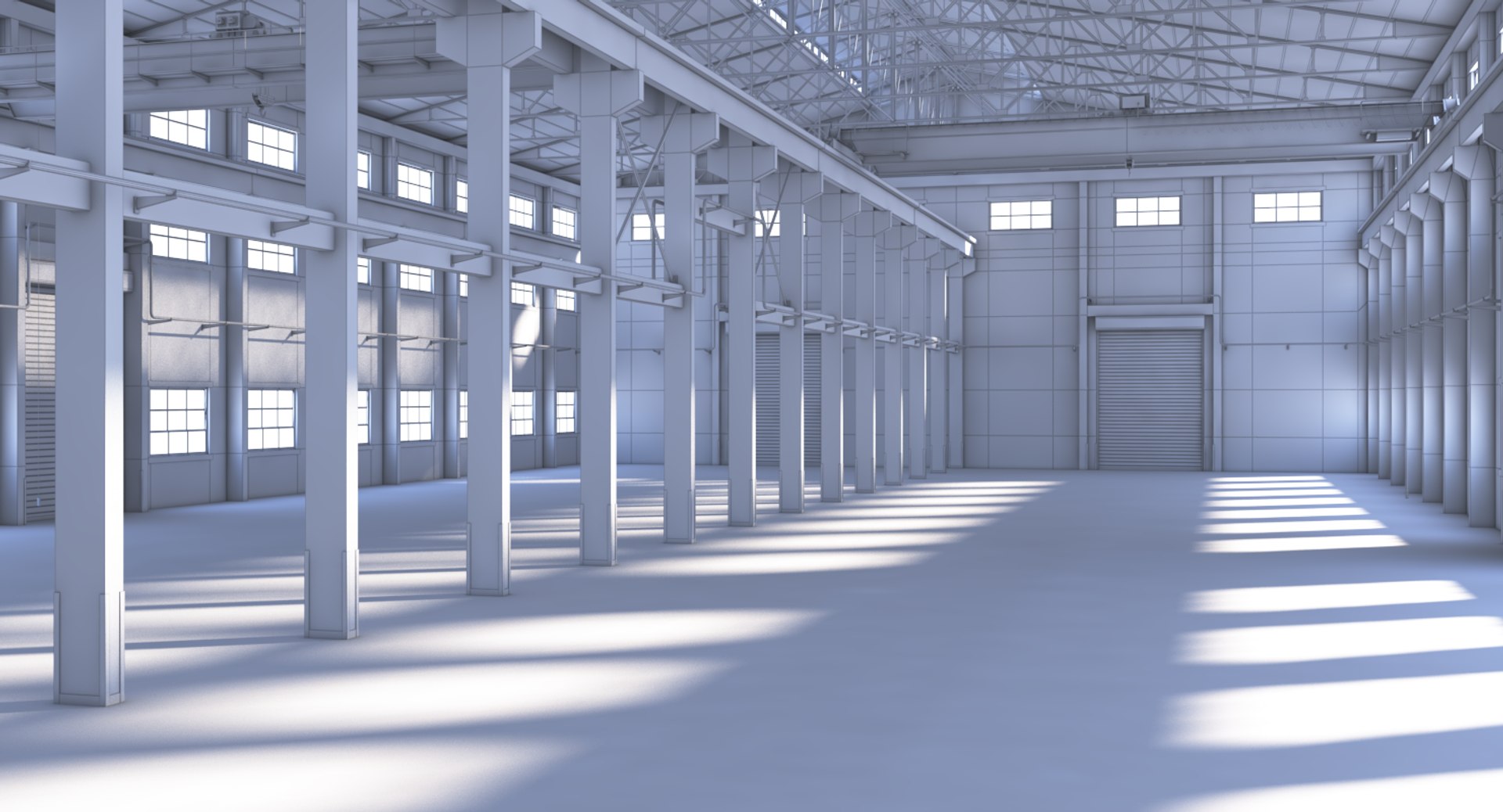 warehouse interior 3d model