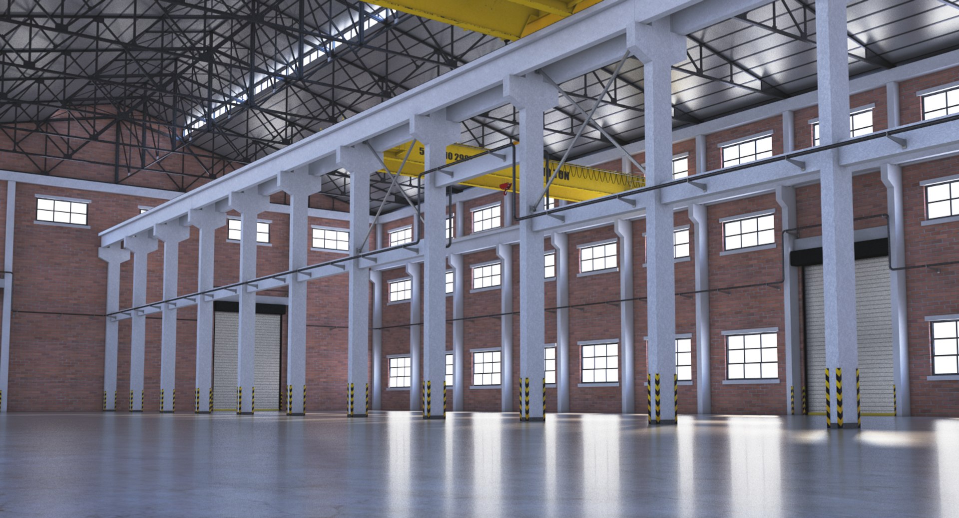 warehouse interior 3d model