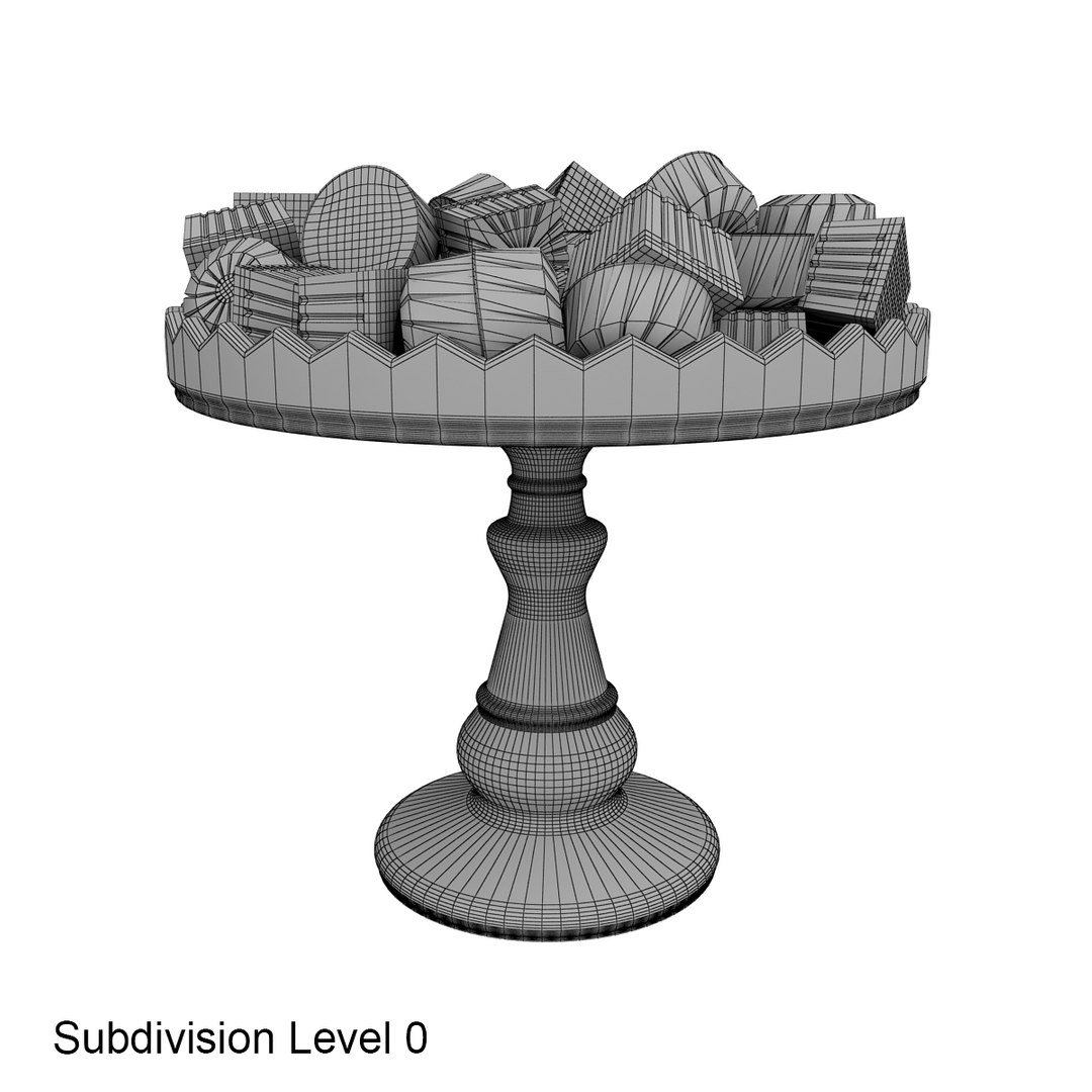 chocolate candy tray 3d model