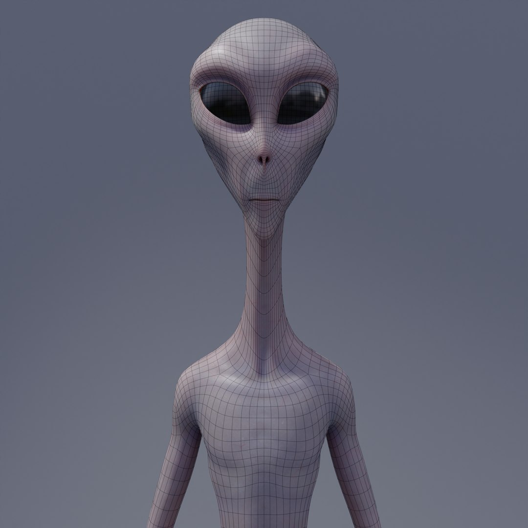 3D Tall Grey Alien Model - TurboSquid 2077765