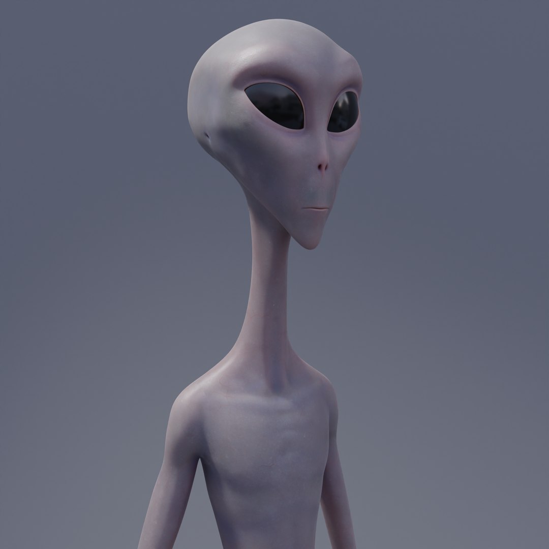 3D Tall Grey Alien Model - TurboSquid 2077765
