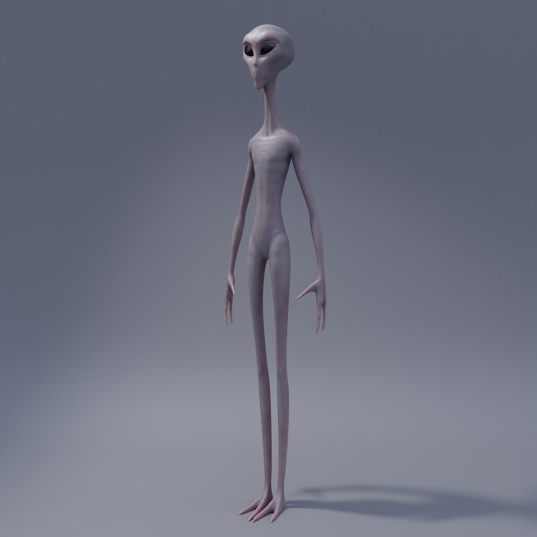 3D Tall Grey Alien Model - TurboSquid 2077765