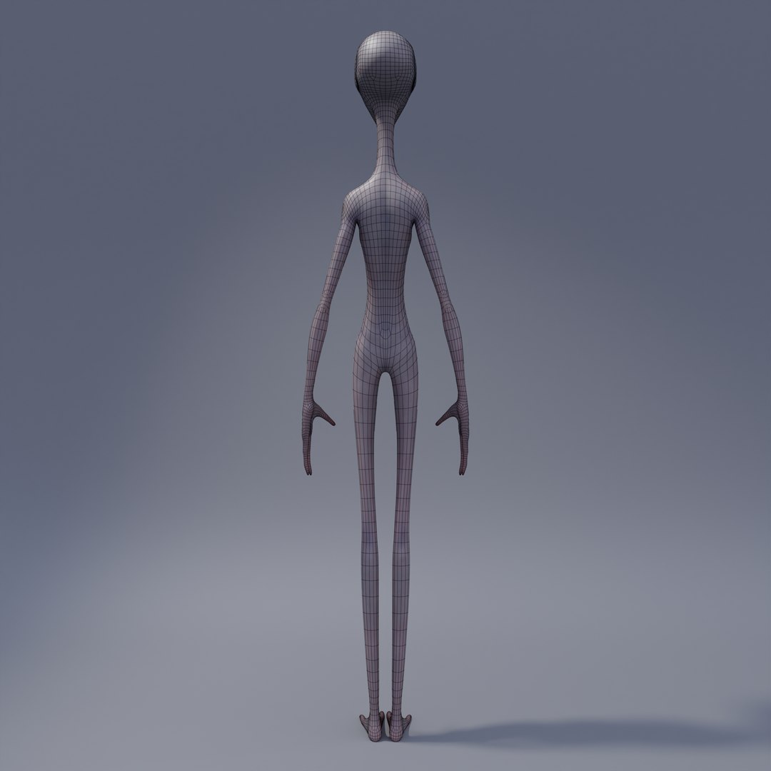 3D Tall Grey Alien Model - TurboSquid 2077765