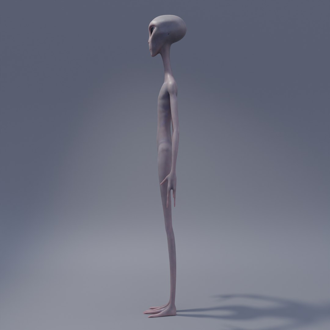 3D Tall Grey Alien Model - TurboSquid 2077765