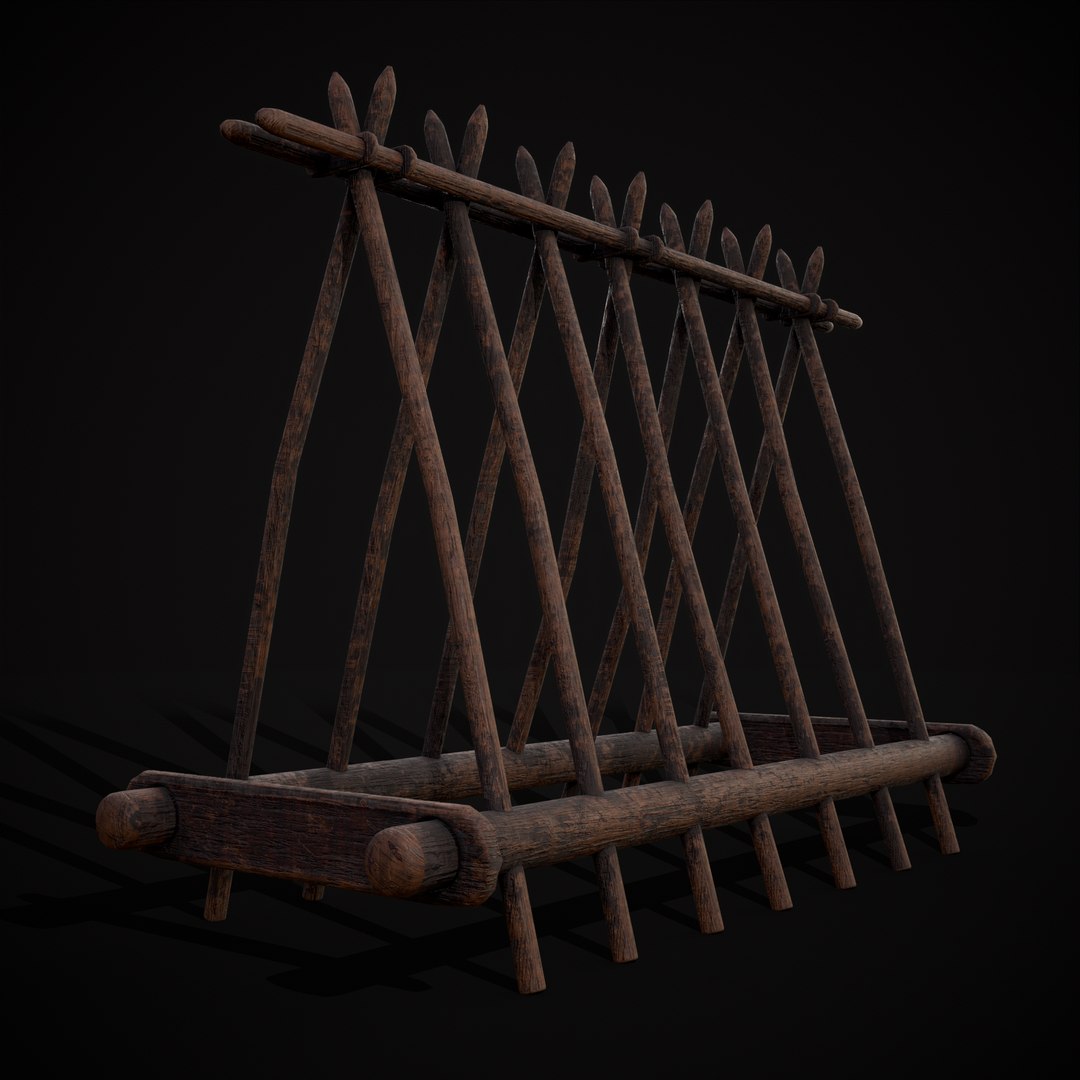 Wooden Triangle Dish Rack 3D - TurboSquid 2054734