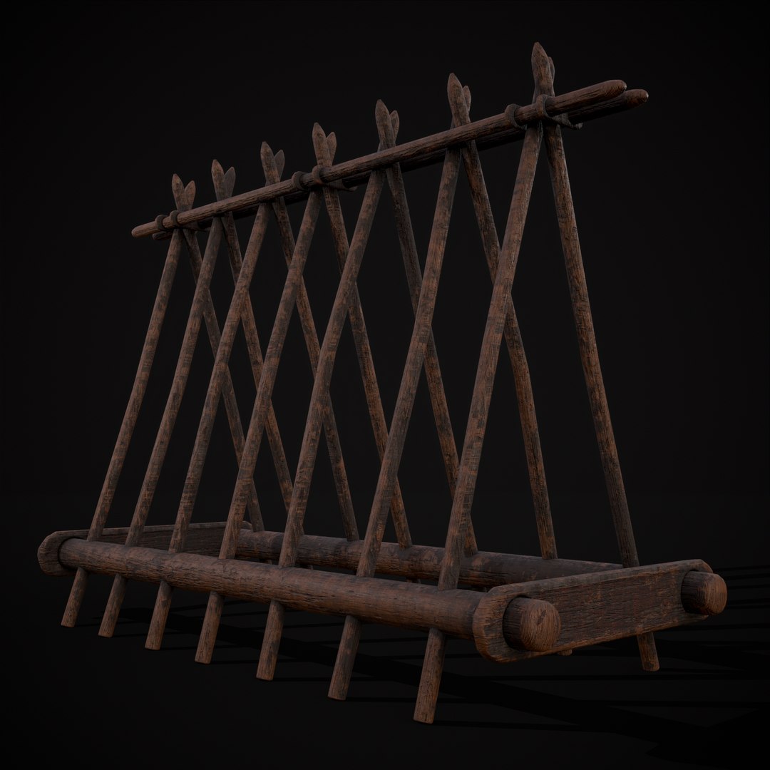 Wooden Triangle Dish Rack 3D - TurboSquid 2054734