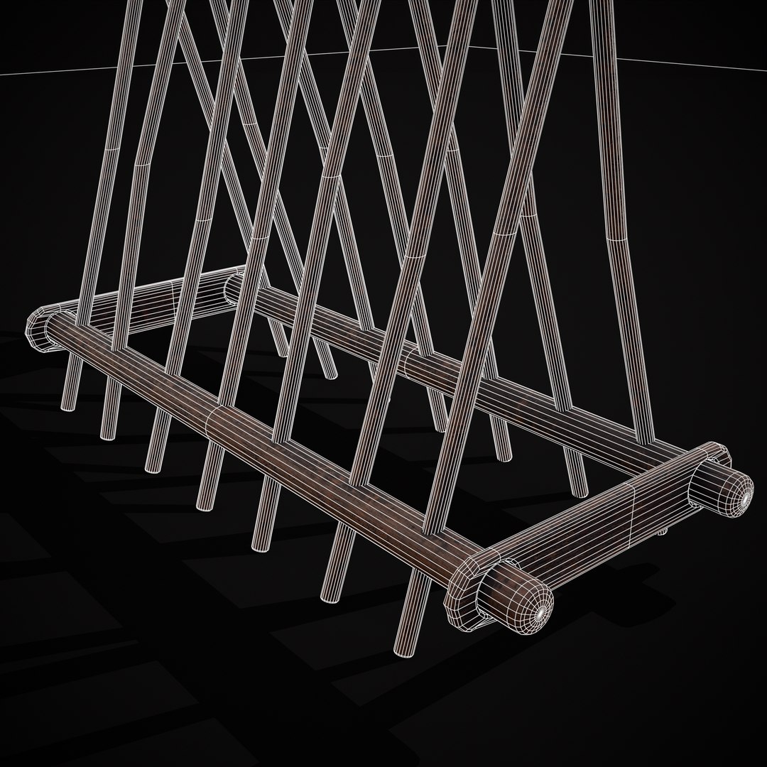 Wooden Triangle Dish Rack 3D - TurboSquid 2054734