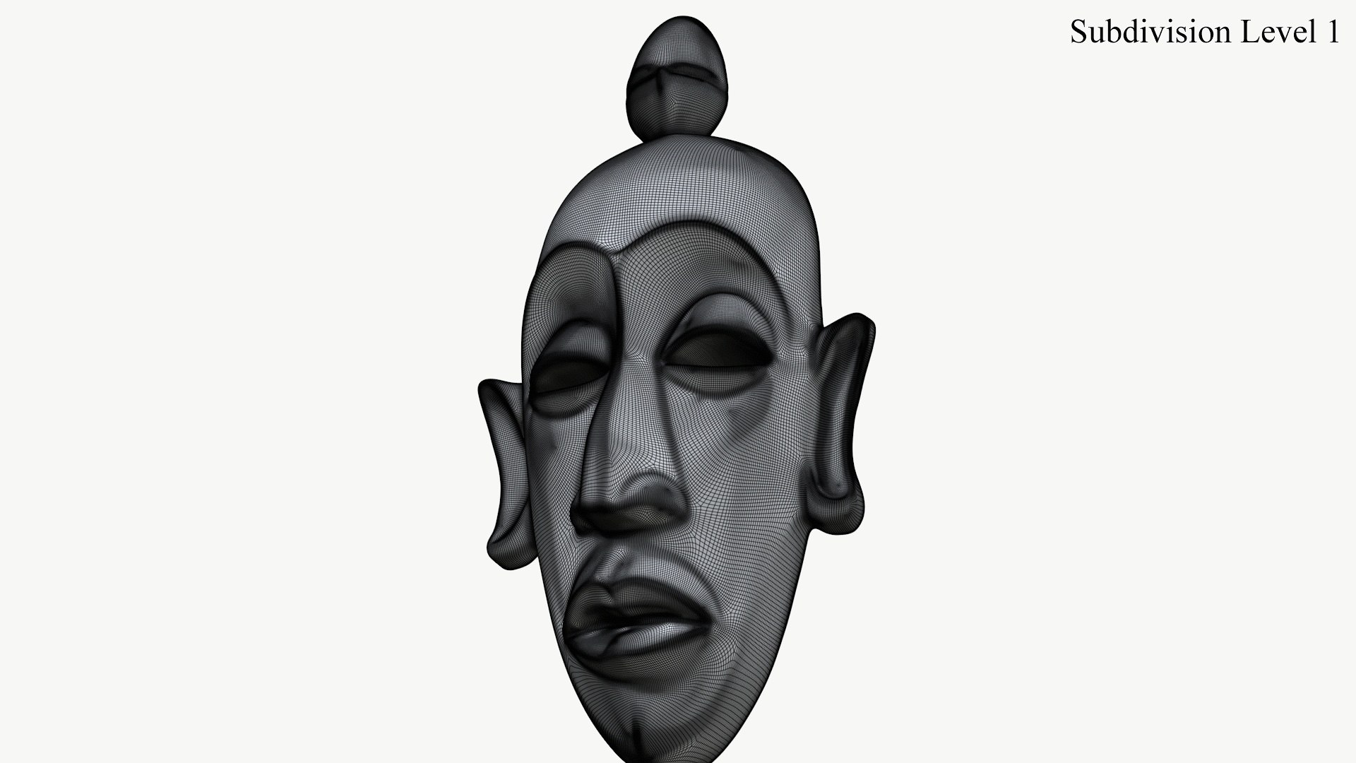 African Mask 008 Textured 3D Model - TurboSquid 2307602