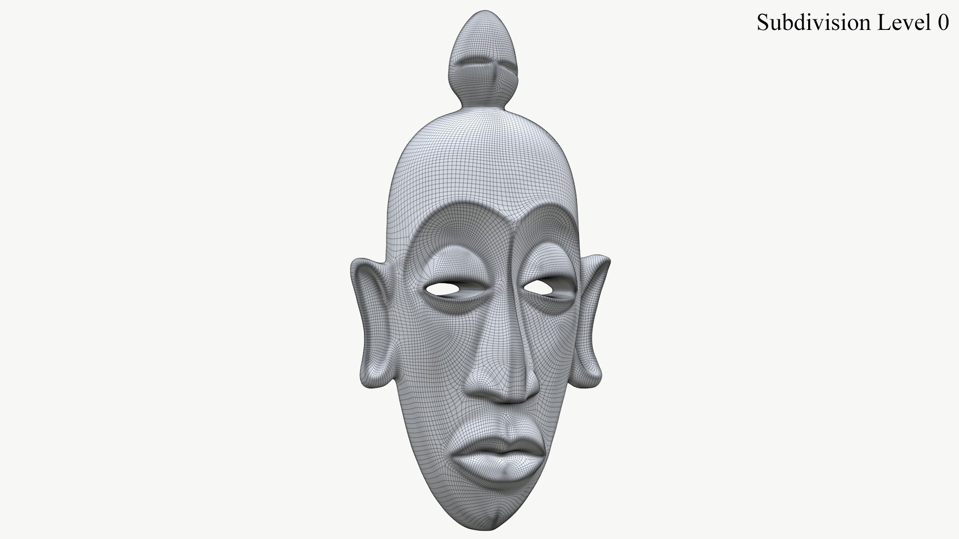 African Mask 008 Textured 3D Model - TurboSquid 2307602
