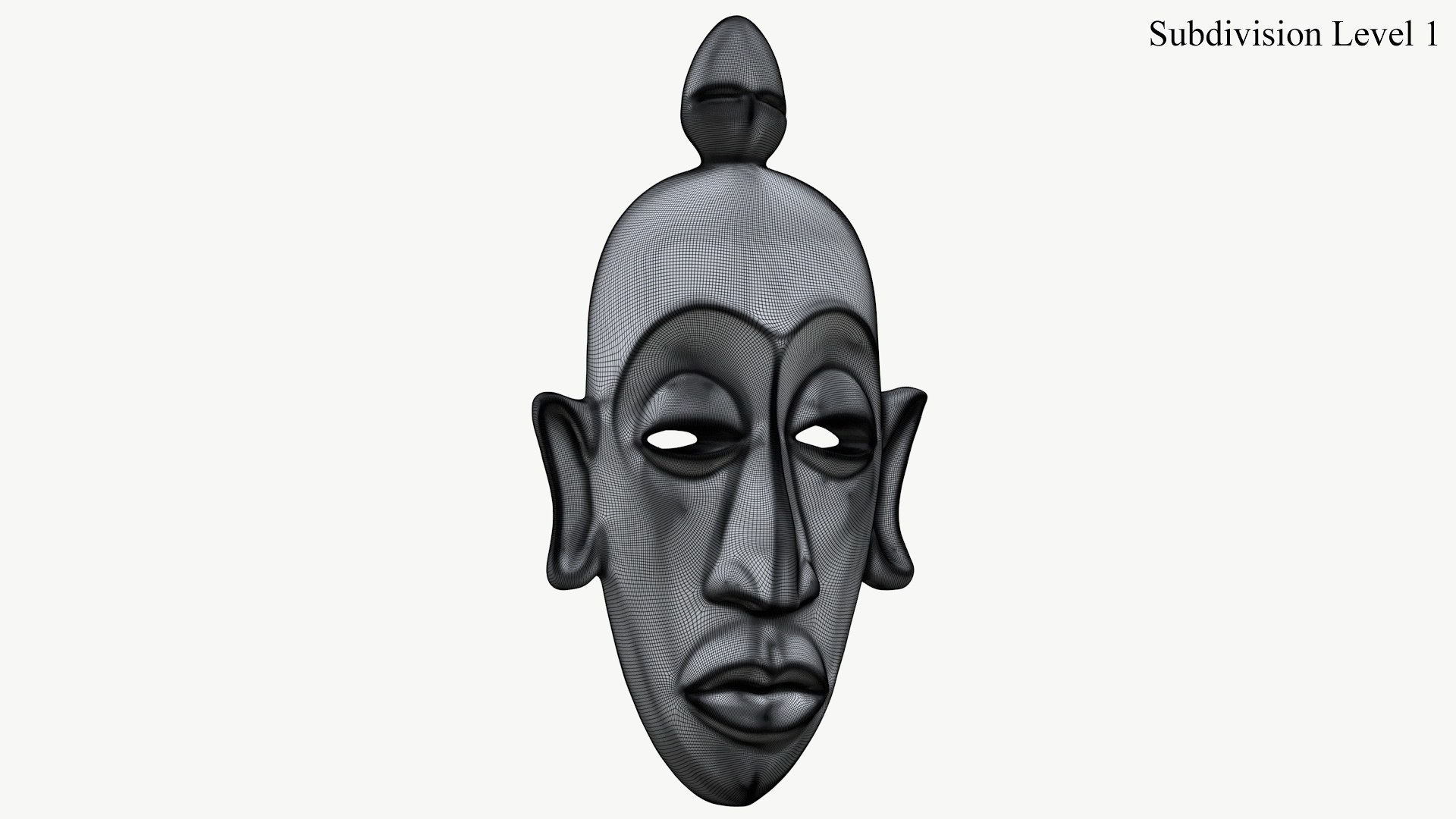 African Mask 008 Textured 3D Model - TurboSquid 2307602