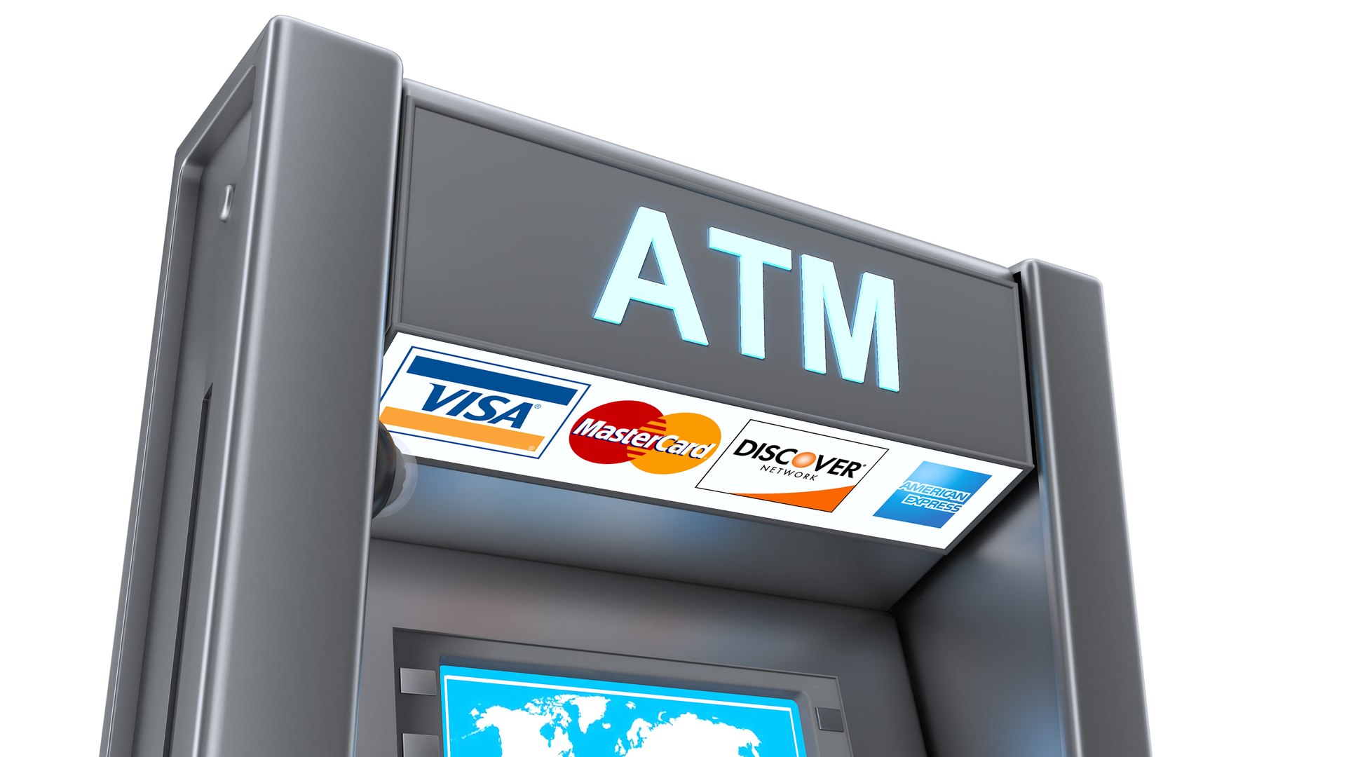 3D Bank ATM Cash Machine Model - TurboSquid 2278832