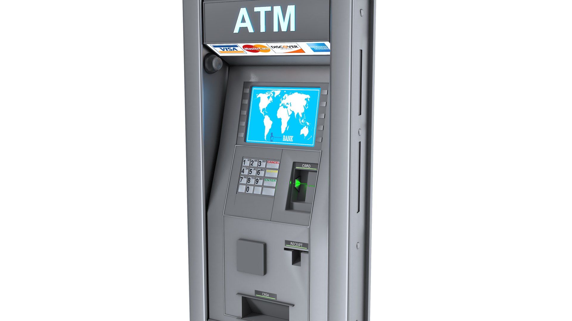 3D Bank ATM Cash Machine Model - TurboSquid 2278832