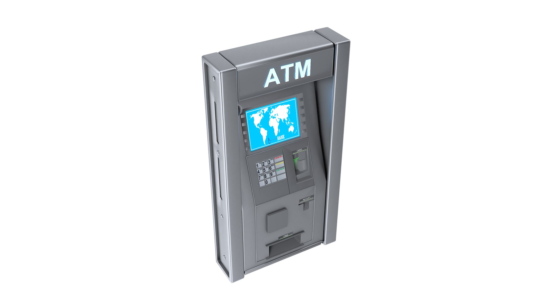 3D Bank ATM Cash Machine Model - TurboSquid 2278832