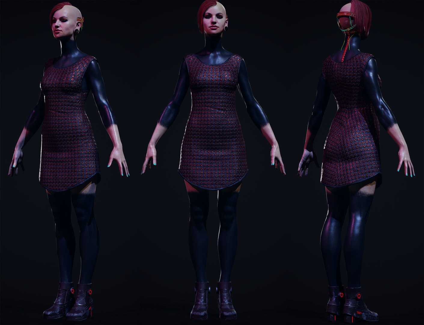 3D Model Cyber Cultist V2 - TurboSquid 2343328