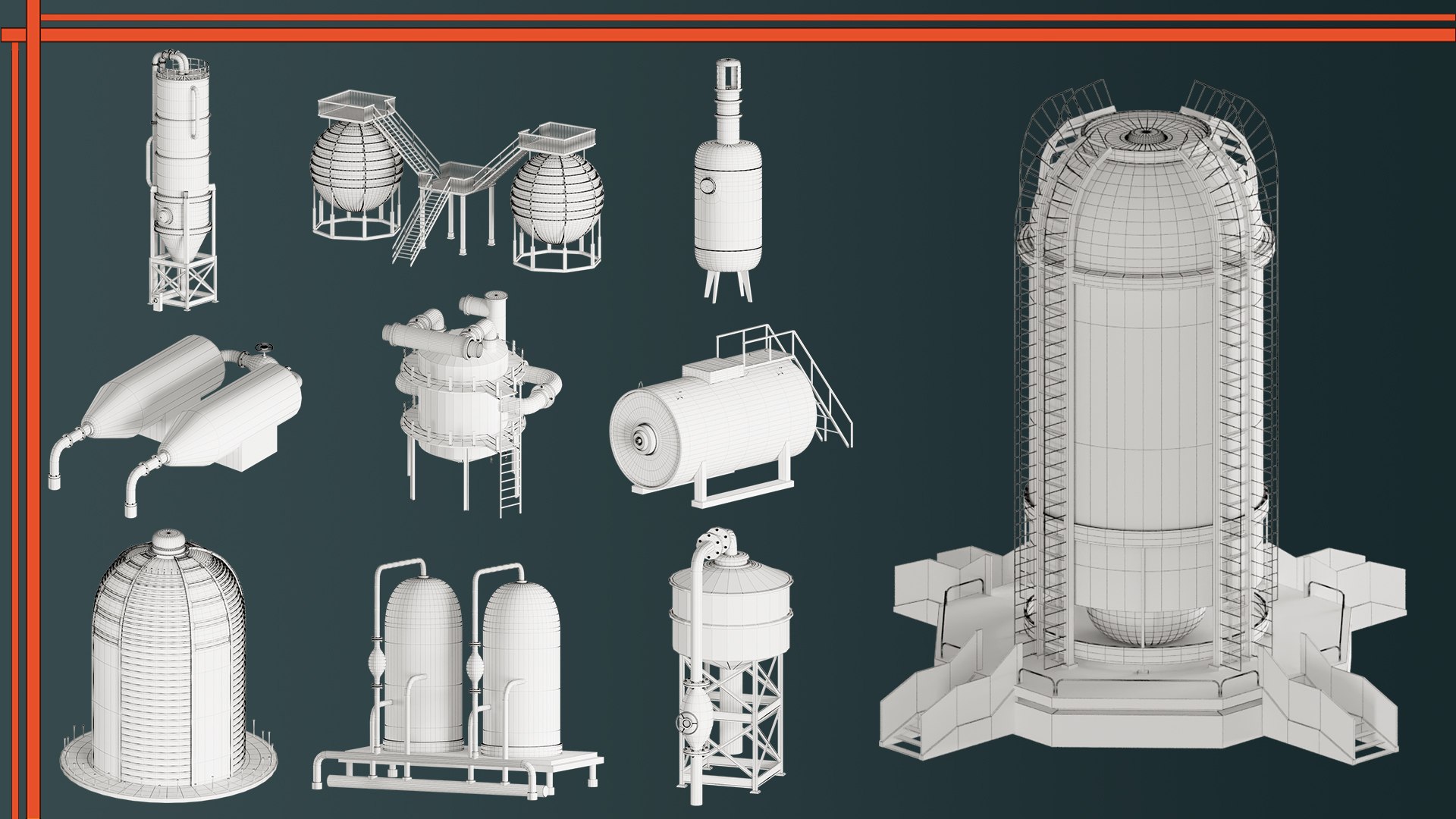 3D Industrial Tanks VOL-05 - TurboSquid 2221254