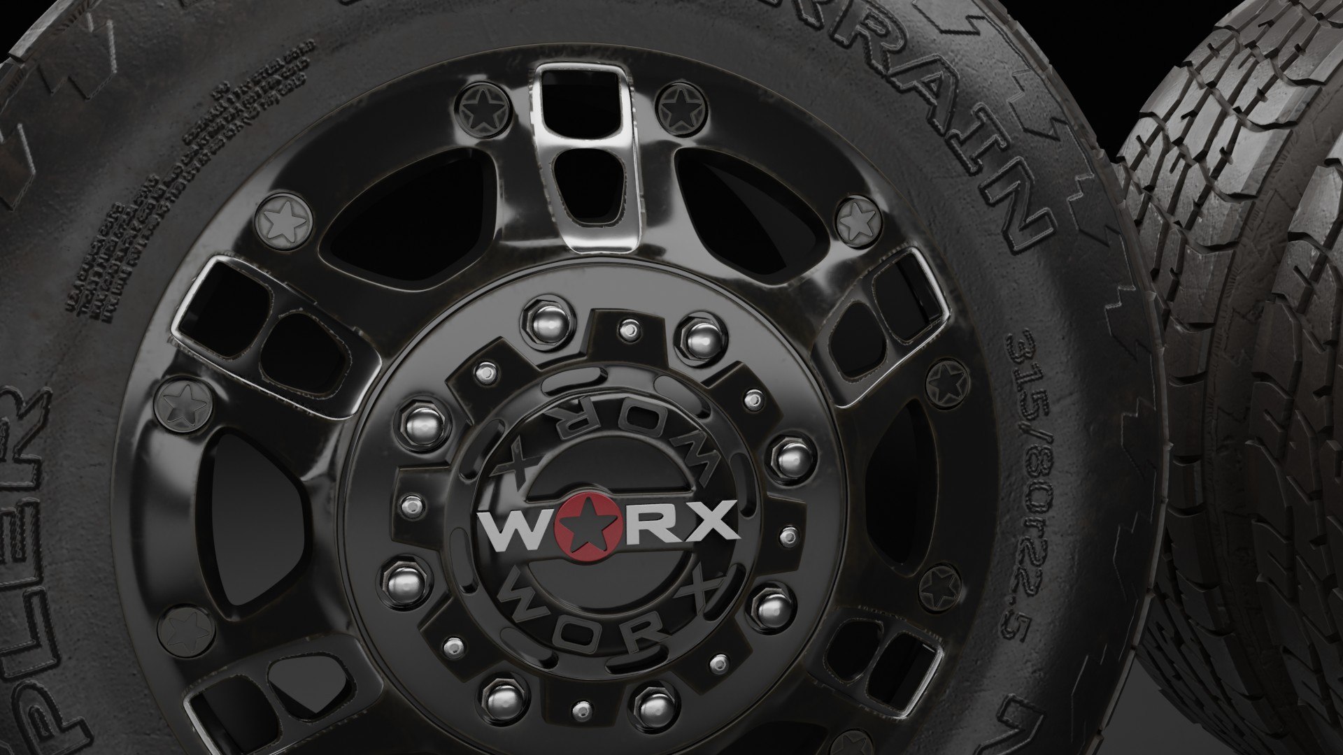 Truck Rims 3D Model - TurboSquid 1792262